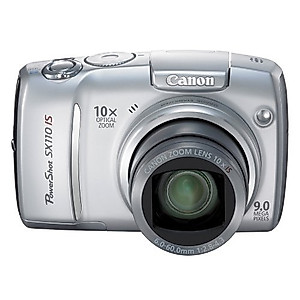 Canon Powershot SX110IS 9MP Digital Camera with 10x Optical Image Stabilized Zoom (Silver)