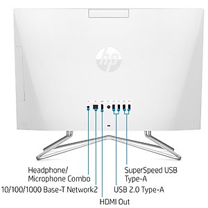 HP 22 AIO 21.5" FHD Business All-in-One Desktop Computer, Intel Celeron J4025 Up to 2.9GHz, 16GB DDR4 RAM, 1TB PCIe SSD, WiFi, Bluetooth, Keyboard and Mouse, Windows 11 Pro
