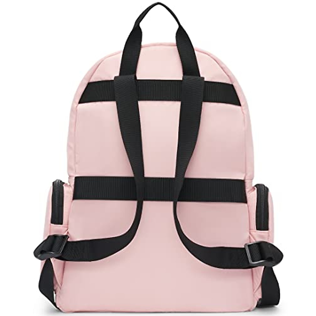 Calvin Klein Women's Basic Side Front Zipper Pocket Backpack, Mellow Rose, One Size