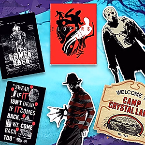 Amscan WB Mixed Horror Cutouts | 12 Pieces | Halloween Party Supplies, Horror House Decoration | Officially Licensed by Amscan