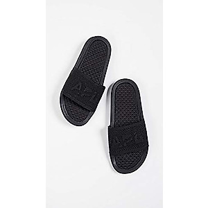 APL: Athletic Propulsion Labs Women's Big Logo TechLoom Slide Sandals, Black, 8 Medium US