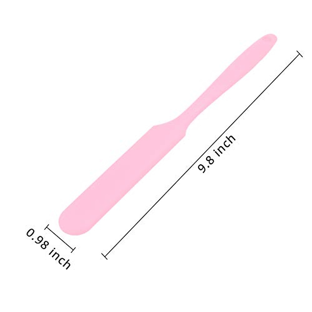 KUFUNG Silicone Spatula, BPA Free & 480°F Heat Resistant, Non Stick Rubber Kitchen Spatulas for Cooking, Baking, and Mixing (XS, Pink)