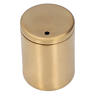 Toothpick Holder, 3.1x2.2in Stainless Steel Toothpick Holder Dispenser Pocket Toothpick Holder Metal Toothpick Storage Box for Table, Restaurant, Travel(Gold)