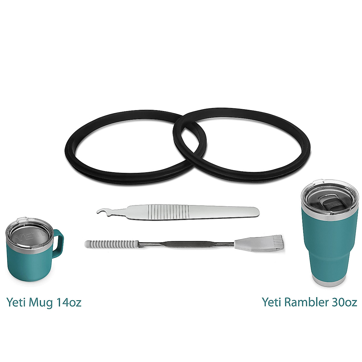 [2-Pack] Replacement Gaskets Rubber Seal Kit for Yeti Rambler 30oz Tumblers & Mugs