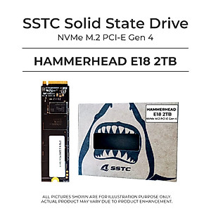 SSTC E18 2TB M.2 NVME SSD Read/Write Speed Up to 7000/6800 MB/s