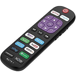 Replacement Remote Control for All Roku TV Brands [Hisense/TCL/Sharp/Insignia/ONN/Sanyo/LG/Hitachi/Element/Westinghouse] w/ 12 Shortcut Keys [NOT for Roku Stick]