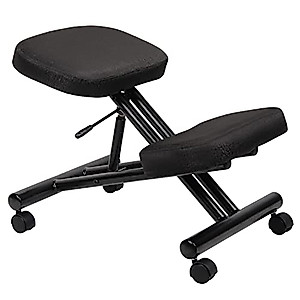 Boss Office Products Ergonomic Kneeling Stool in Black