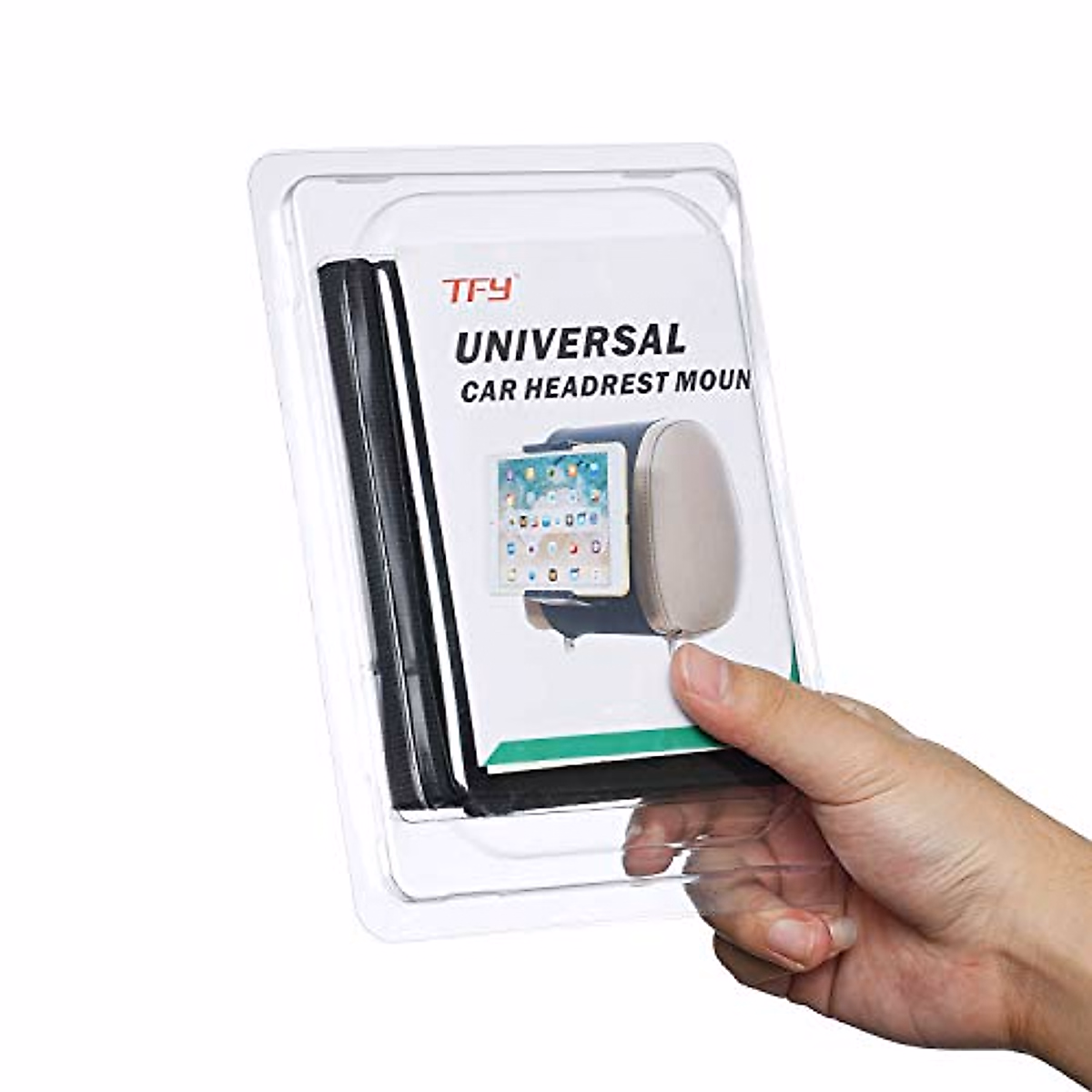 TFY Ninitendo Switch Car Mount Swivel Car Headrest Mount Holder for Game Machine Nintendo Switch and Other 5 to 10.5 Inch Phones and Tablets