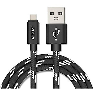 AGOZ Braided Type C Fast Charger USB C Cable Cord for OnePlus 10 Pro 9 8, Sonim XP8 XP3, Sony Xperia 5 III, Xperia 10 III, Xperia 5 II, Xperia 1 III, Xperia PRO, Xperia 10, Moto G Stylus Power (6ft)