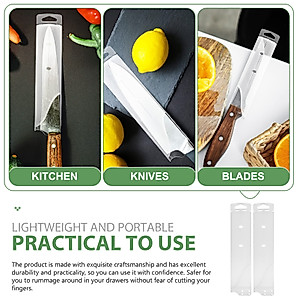 PACKOVE Plastic Knife Case Covers Sleeves: 4pcs Knives Guard Universal Sheath Blade Guards Protector for Bread Carving Chef Cleaver Kitchen Knife