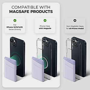 VULKIT Magnetic Phone Wallet for MagSafe- RFID Blocking - Card Holder Wallet for iPhone 15/14/13/12 Series & Phone Case with MagSafe