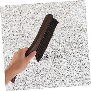 COLLBATH 1pc Sweeping Brush Broom for Carpet Whisk Sweeping Carpet Broom Dusting Brush Craft Broom Toy Bed Broom Cleaning Whisk Hand Broom Woodworking Brush Bed Brush Imitation Mane Coffee