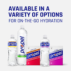 Propel Powder Packets, 3 Flavor Variety Pack, Electrolytes, Vitamins and No Sugar, Packaging May Vary, 0.88 Ounce (Pack of 5)
