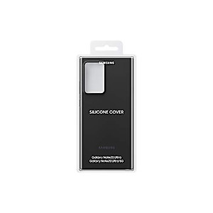 SAMSUNG Galaxy Note20 Ultra 5G Case, Silicone Back Protective Cover - Black (US Version) (EF-PN985TBEGUS)