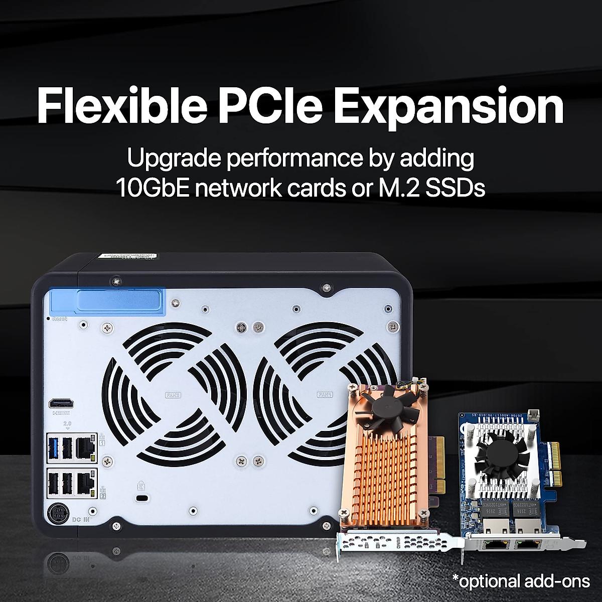 QNAP TS-653D-8G 6 Bay NAS for Professionals with Intel® Celeron® J4125 CPU and Two 2.5GbE Ports