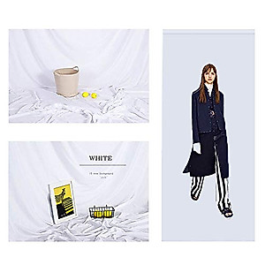 Hemmotop White Backdrop Background 10 x 20 ft White Backdrop Screen for Photography,Seamless White Photography Backdrop Background for Photo Video Studio