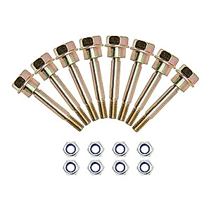 Gpartsden 532192090 Shear Bolt & Nut Set Pack of 8 for Husqvarna 532179828 532187494 532188243 588077501 601001986 AYP 192090 ST2109 ST230 ST261 ST276 188243 (8PCS)