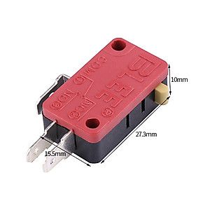 Walfront 3 Pins Push Button Micro Switch Replacement for Arcade Game,10Pcs Red, Collection