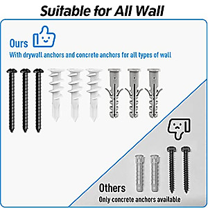 MOUNTUP Universal Soundbar Wall Mount with Patented Design, Level Adjustable After Installation Sound Bar Bracket for Most of Soundbars Max 20 lbs Anti-Drop Soundbar Wall Shelf, Black