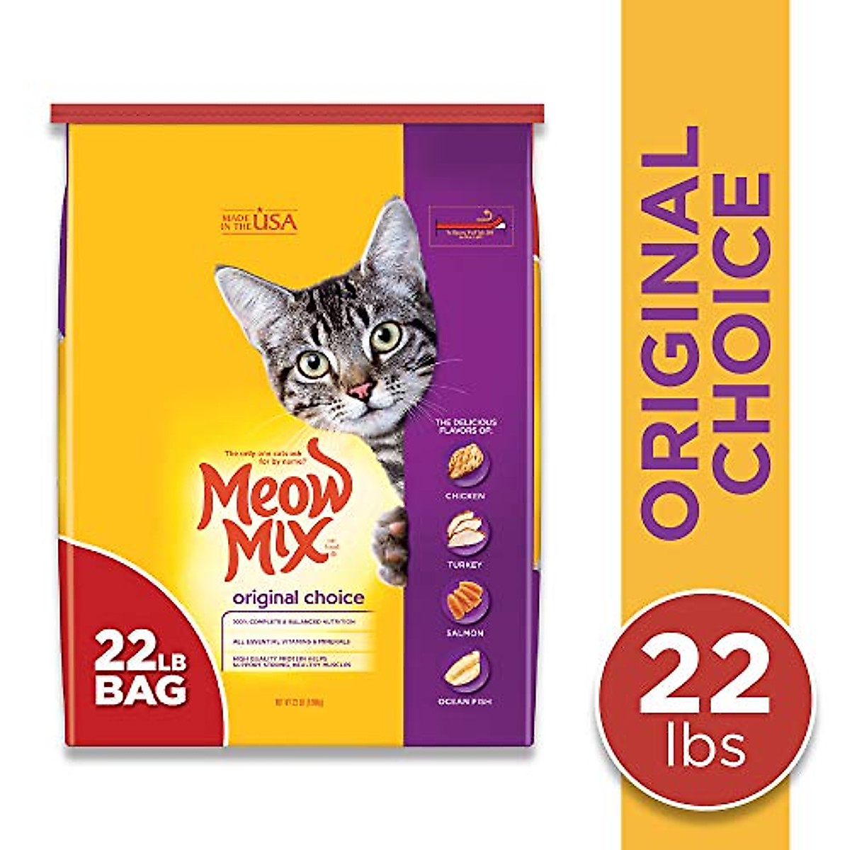 Meow Mix Original Choice Dry Cat Food, 22 Pounds