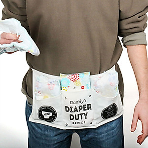 Big Dot of Happiness Daddy's Diaper Duty Device - Funny New Baby Gifts for Dad