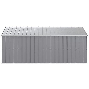 Arrow Classic Metal Shed, 12 x 17, Flute Grey