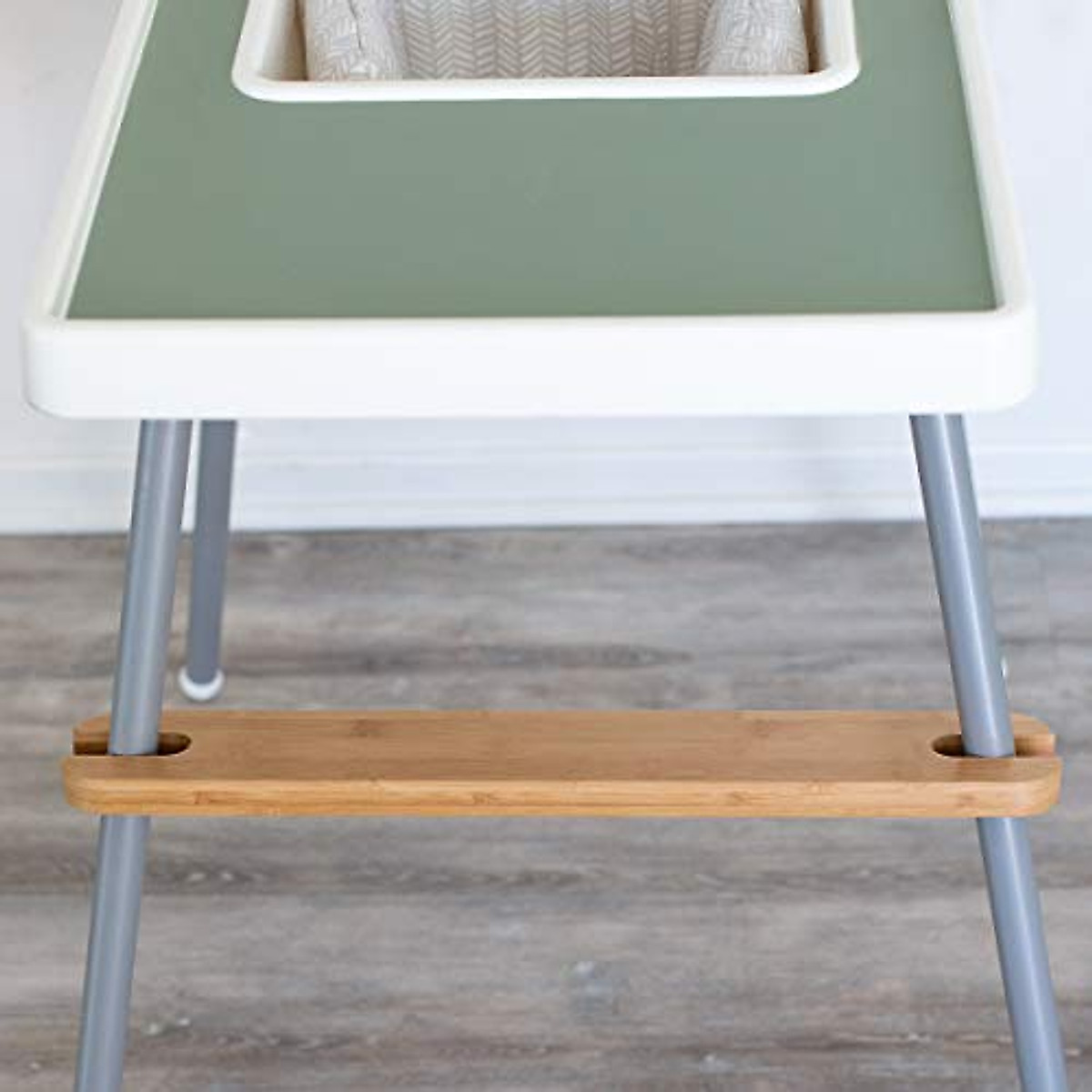 Mango Co. High Chair Footrest - Bamboo Wooden Footrest Compatible with Antilop High Chair Accessories