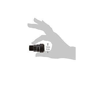 JG ProLock PSEI012024E Push-to-Connect Male Connector (10 Pack), 1/2" Cts x 1/2" Npt, Black, 10 Piece