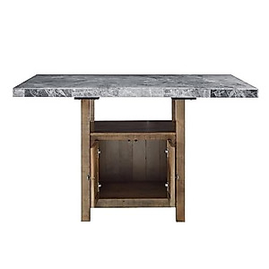 Steve Silver Grayson Gray Marble 36" Counter Table