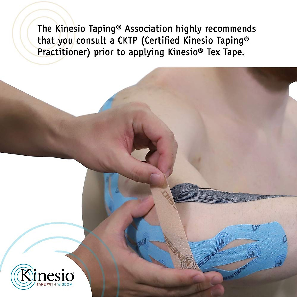 Kinesio Tex Performance + - Therapeutic Knee and Shoulder Medical Tape - Red - 2in x 16.4 ft Roll