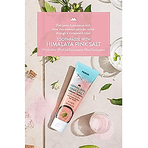 PERIOE Flouride-Free Himalayan Pink Salt Toothpaste, 3.4 oz - Ice Mint w/Aloe Vera | Vegan, Cruelty-Free, Paraben-Free Plaque & Tartar Remover Oral Care Travel Size Toothpaste
