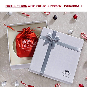 Personalized Penguin Couples Christmas Ornament (Red Snowflake)