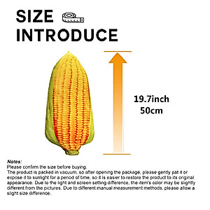 CHELEI2019 19.7" Corn Plush,Soft Food Stuffed Animal Sofa Bed Decor Pillow Toy,Gift for Kids
