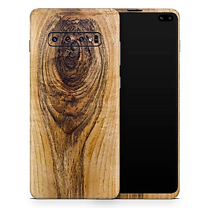 DesignSkinz Light Knotted Woodgrain Protective Vinyl Decal Wrap Skin Cover Compatible with The Samsung Galaxy S20 (Screen Trim & Back Glass Skin)