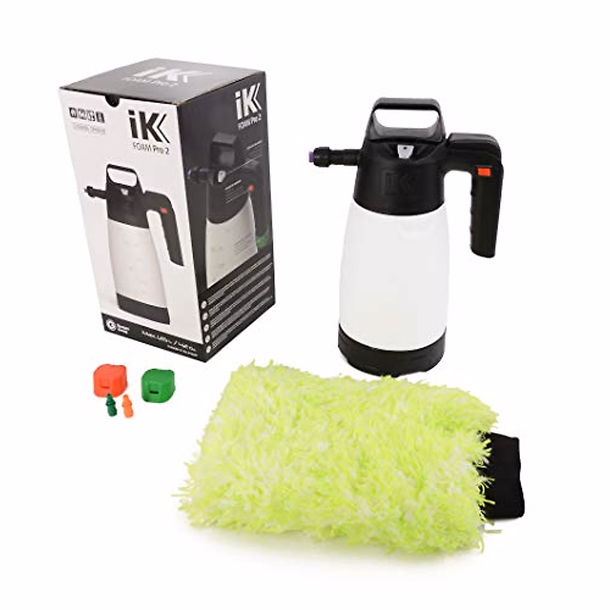 Goizper Group iK Sprayers Foam Pro 2 with Grime Grabber Detailing Combo (Foam Pro 2 with Wash Mitt)