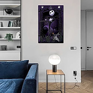 RIP Halloween Before Christmas Canvas Art Poster and Wall Art Picture Print Modern Family Bedroom Decor Posters 16x24inch(40x60cm)