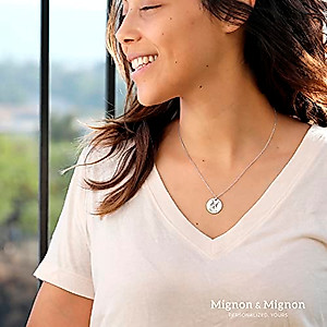 MignonandMignon Personalized Pet Gifts Custom Pet Jewelry Dog Necklace Cat Gift Custom Portrait Unique Gift LCN-AP (Silver)