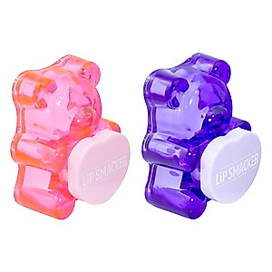 Lip Smacker BFF Sugar Bear Lip Balm Duo- Pink & Purple Luv U Straw-Beary Much! / Grapeful-4-U!