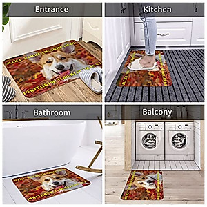 Custom Rug Pad Personalized Your Own Image Text Photo Welcome Doormat Rubber Backing Area Rugs Floor Mats Non Slip Carpet for Foyer Front Porch Back Door Patio 16"x24"