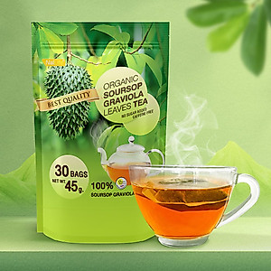 Organic Soursop Graviola Leaves Tea Pack of 30 Bags