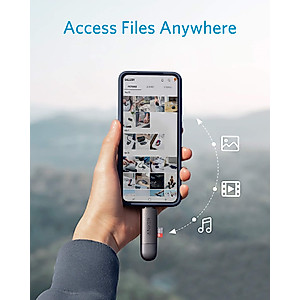 Anker USB-C and USB 3.0 SD Card Reader, PowerExpand+ 2-in-1 Memory Card Reader with Dual Connectors, for SDXC, SDHC, SD, MMC, RS-MMC, Micro SDXC, Micro SD, Micro SDHC Card, and UHS-I Cards