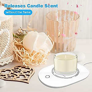 Evoio Coffee Mug Warmer, Coffee Cup Warmer with Automatic Shut Off, Coffee Warmer for Desk Office Home Use, Cup Warmer Plate for Coffee, Milk, Tea, Water, New Year Birthday Gift, White