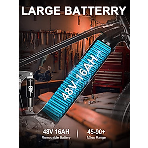 HAOQI Cheetah Electric Bike for Adults Peak 1000W UL 2849 Certified 48V 16AH/25Ah Battery Adult Electric Bicycles 26”*4”Fat Tire Full Suspension 28MPH Mountain Ebike 7 Speed Max 85 Miles Range