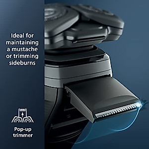 Philips Norelco Shaver 7200, Rechargeable Wet & Dry Electric Shaver with SenseIQ Technology and Pop-up Trimmer S7887/82