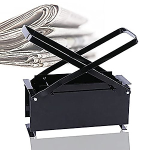 Newspaper Clumping Press, Brick Briquette Machine Paper Log Fire Free Eco Recycle Newspaper Fuel Block for Heating Fire Stove Tool for Indoor Outdoor Home Garden