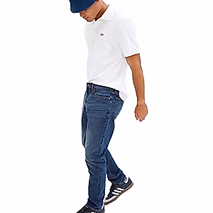 GAP Mens Straight Taper Fit Jeans, Dark Wash Indigo, 36W x 32L US