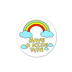 Have a Nice Day Stickers,2 Inch Thank You for Supporting My Small Business Mailing Labels for Package Envelope Seals Gift Tags 500 Per Roll