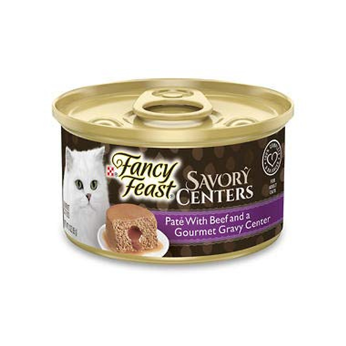 Fancy Feast 12-Pack Cans Savory Centers Beef Canned Cat Food,12-3 OZ CANS
