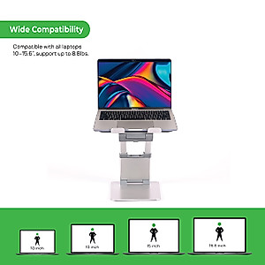 obVus Solutions Adjustable Laptop Tower Stand | Multiple Awards from Top Technology, Business and Health Magazines | Sitting to Standing in Seconds | Reduce Back and Neck Pain | Made in The USA