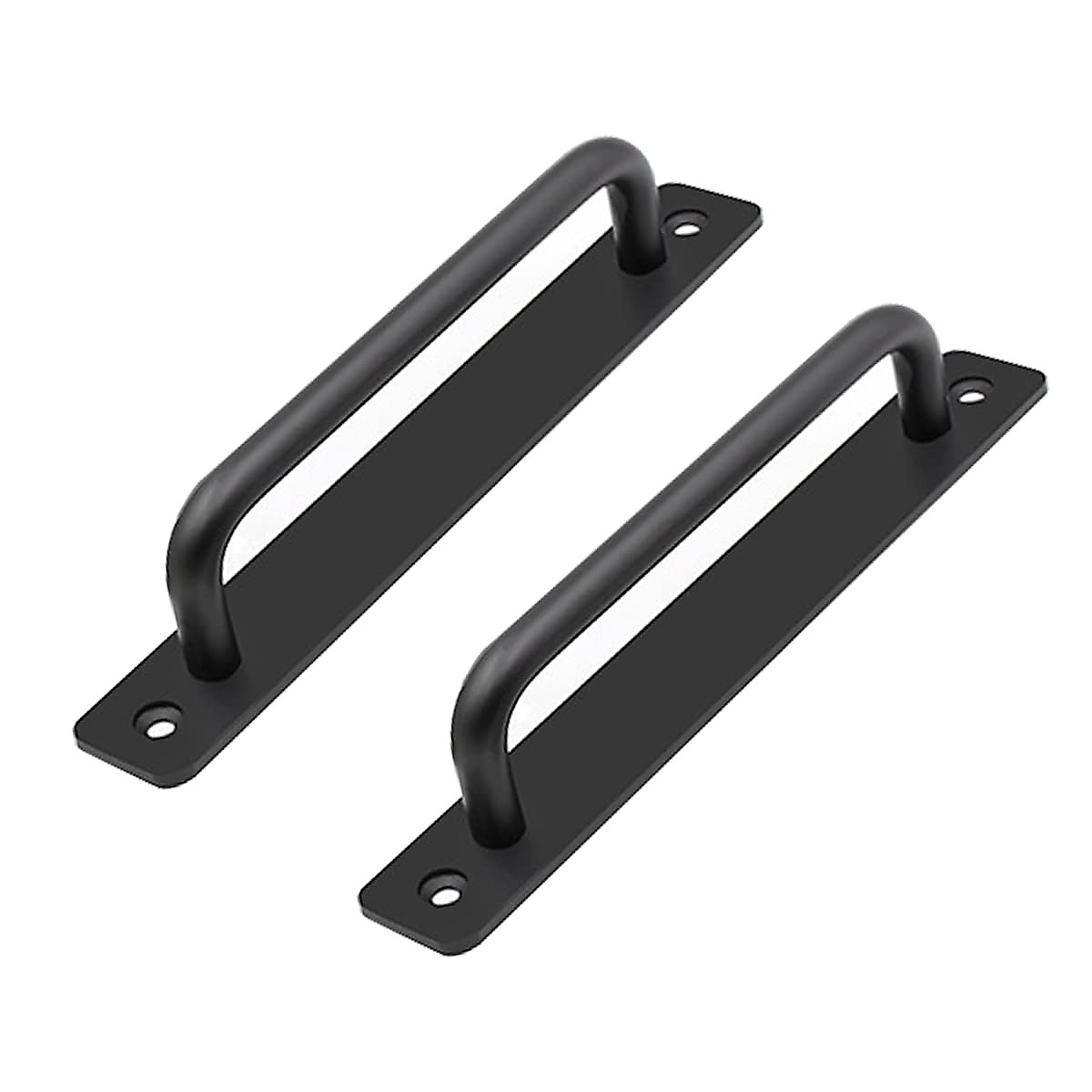Self-Stick Instant Cabinet Drawer Handles Pulls - 2pcs Aluminum Alloy Drawer Push Pull Handles Helper with Adhesive Door Handle for Kitchen Cabinet Drawer Window Sliding Closet (180MM-2PCS, BLACK)